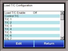 Load T/C Configuration